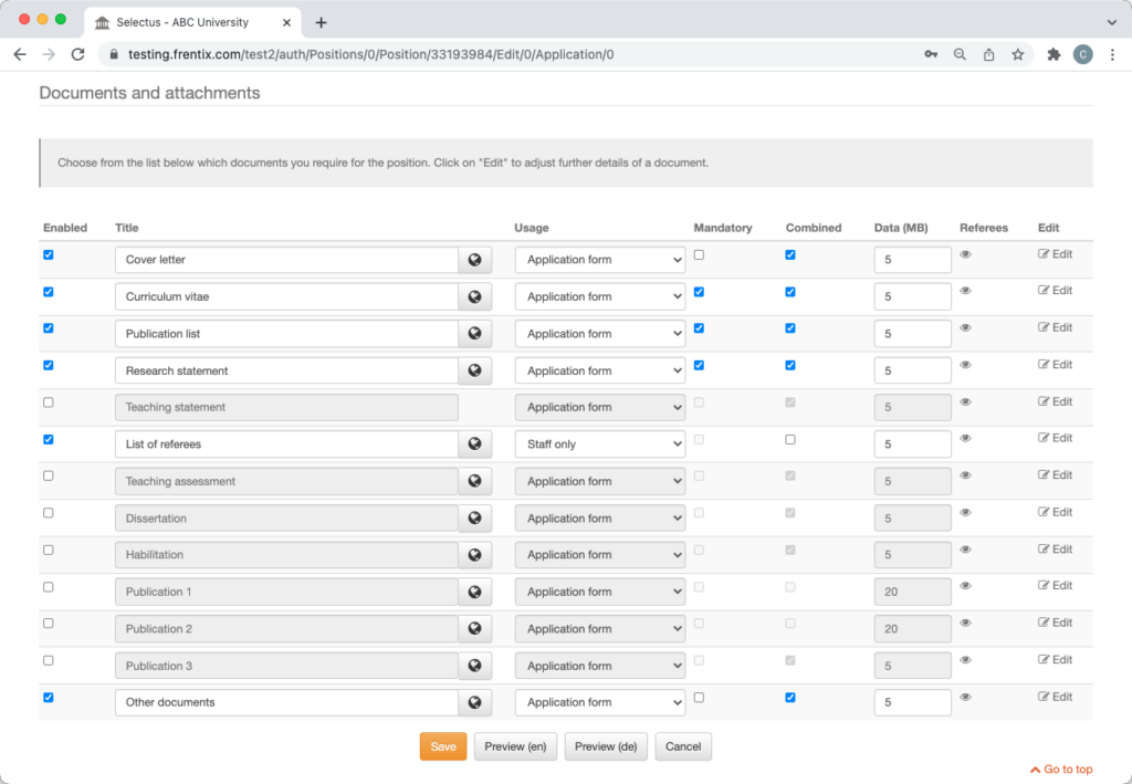Selectus Feature Focus: Bewerbungsdokumente - Selectus Solutions