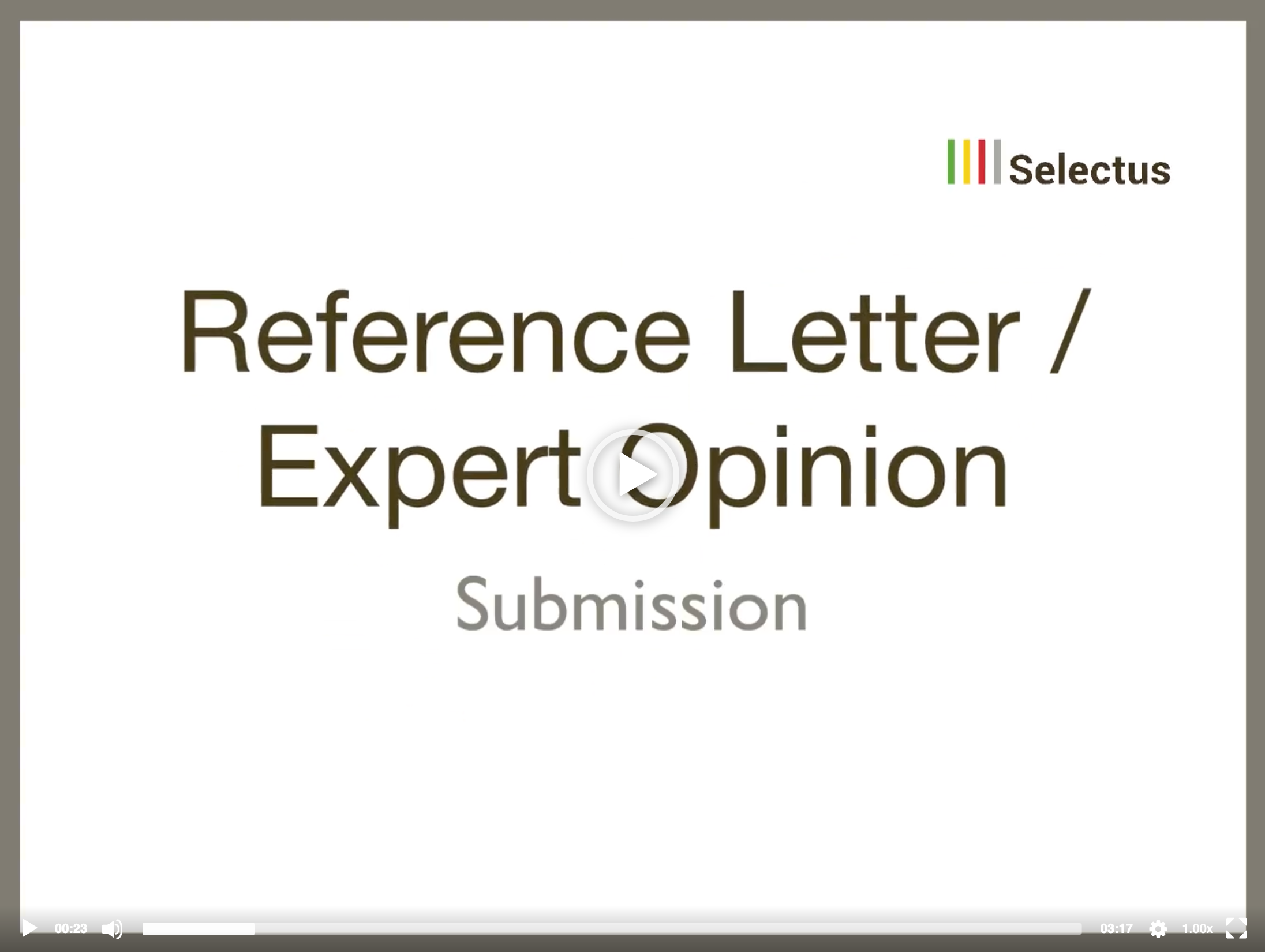 News from the Selectus Academy: Video Tutorial for Referees and Experts - Selectus Solutions